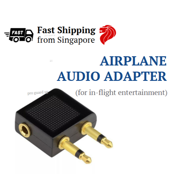 [SG] ADAPTER for Airplane In-Flight Entertainment Audio Headphones ...