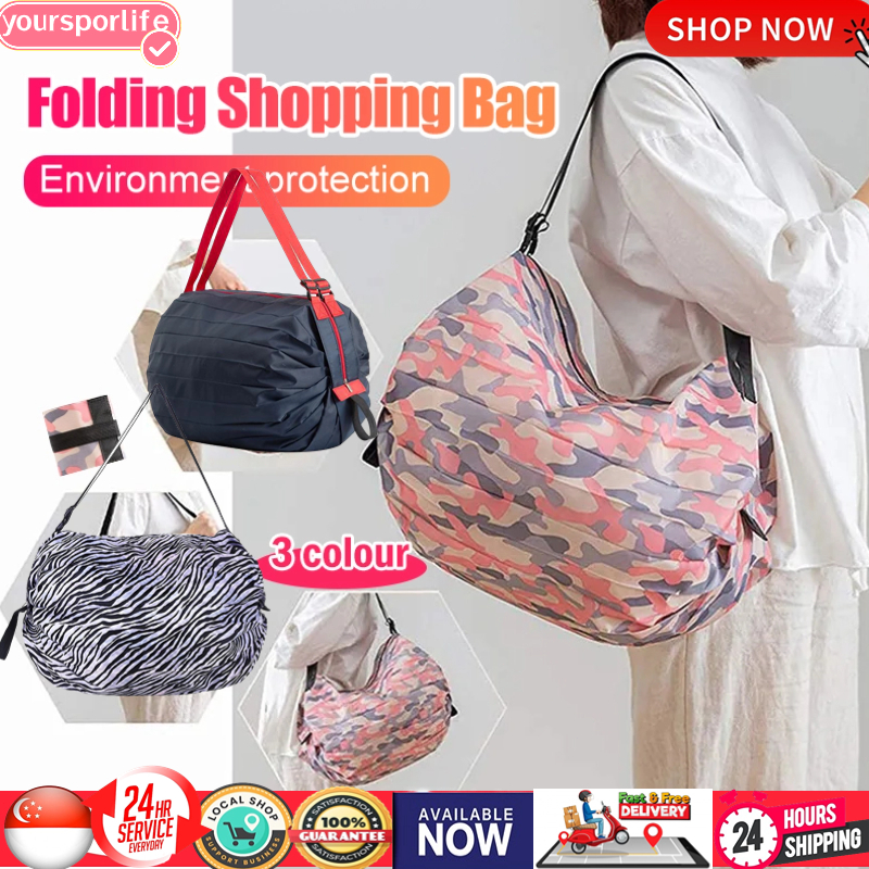【SG Stock】Foldable Shopping Bag Waterproof Travel Bags Storage ...