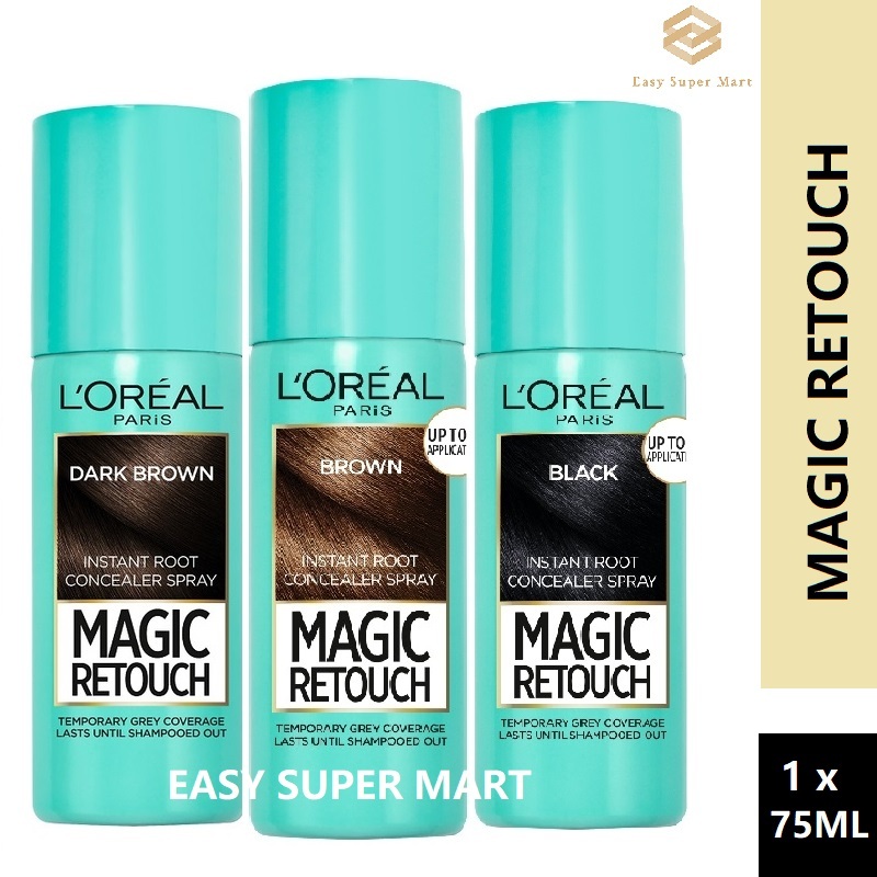 L'oreal Magic Retouch Brown/Black/ Dark Brown 75ml | Shopee Singapore