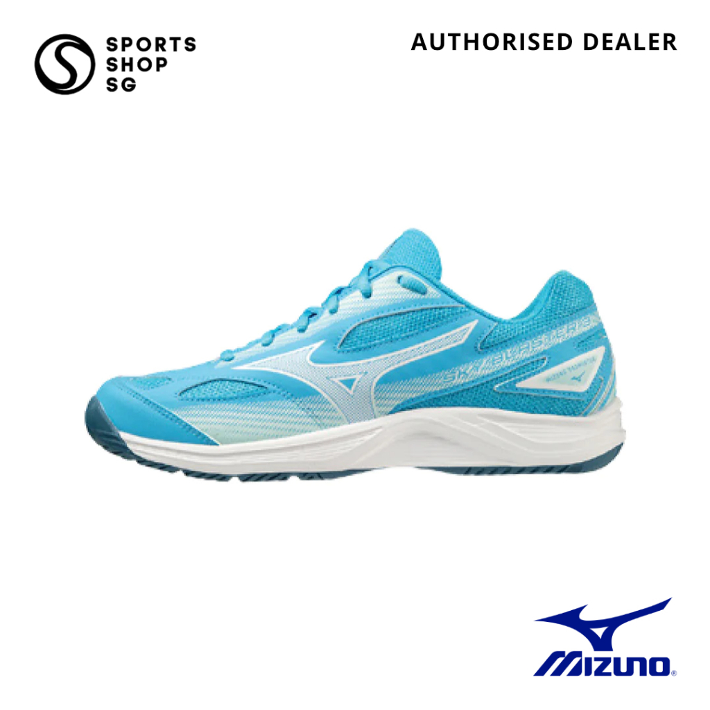 Mizuno Sky Blaster 3 Unisex Badminton Shoes (Swim Cap/White/Tanager ...