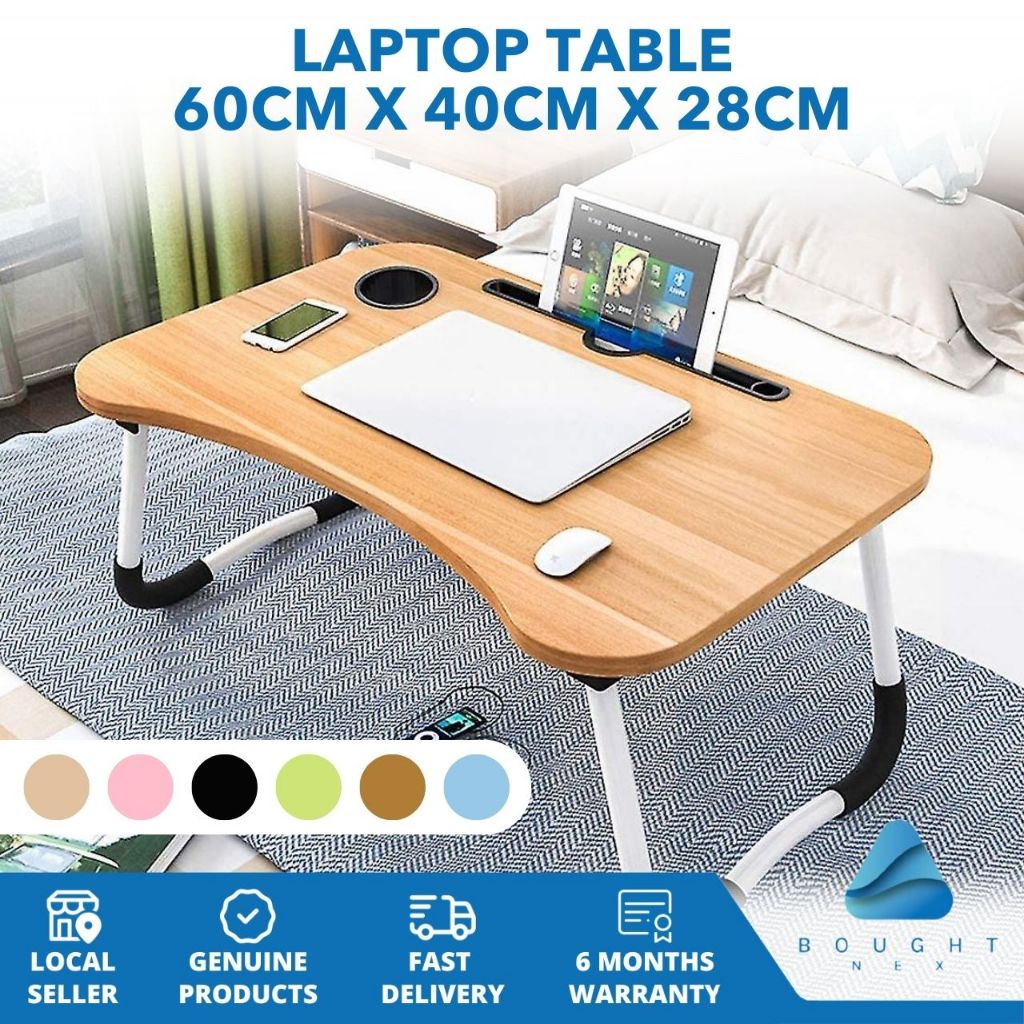 Portable Laptop Desk - Anti-Slip Foldable Table for Eating, Reading ...