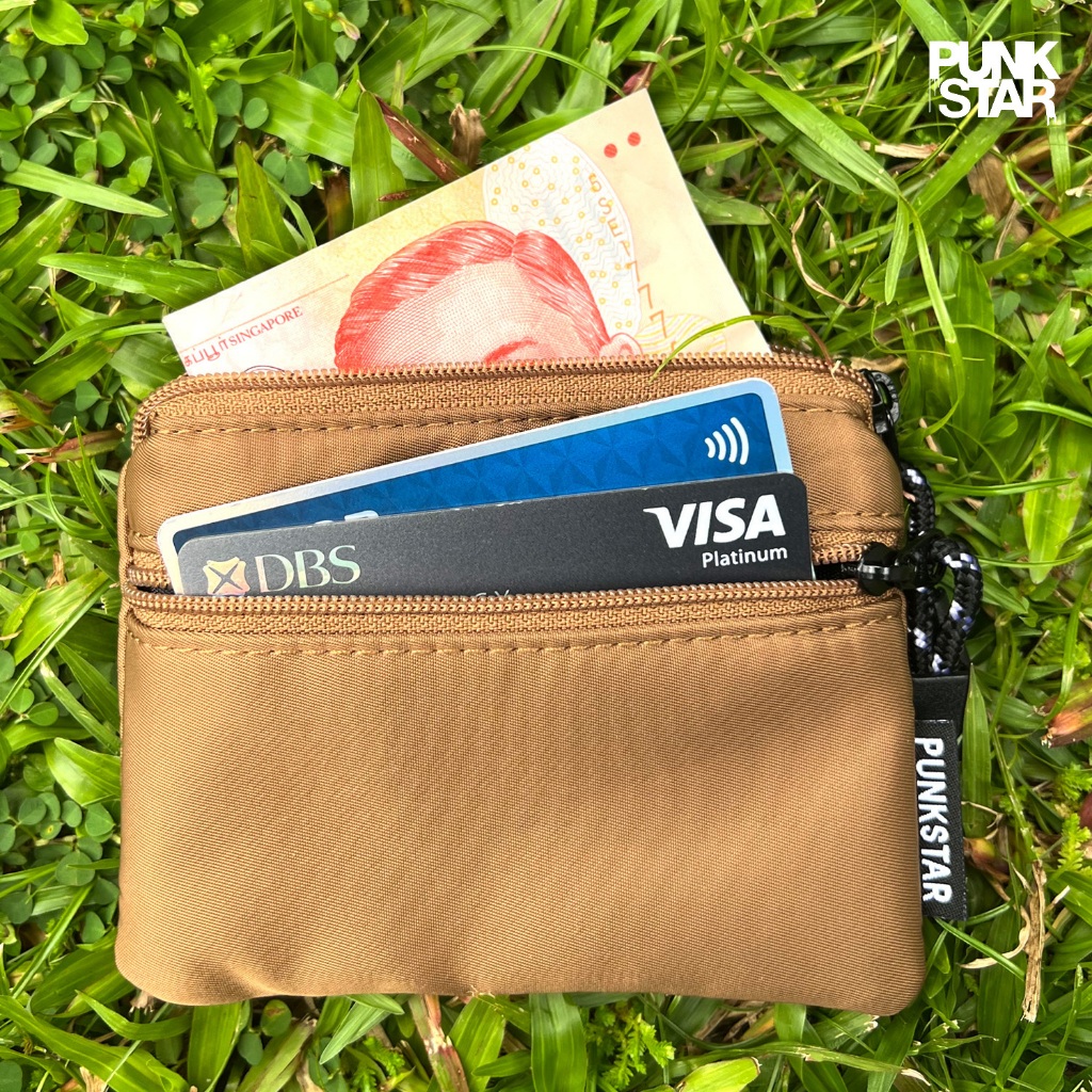 PUNKSTAR Coin Purse Key Zipper Pouch Mini Change Wallet Card Holder for ...