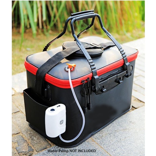 Live Bait Well, EVA Collapsible Bag, 35cm 19L, Pound and Shore Fishing ...