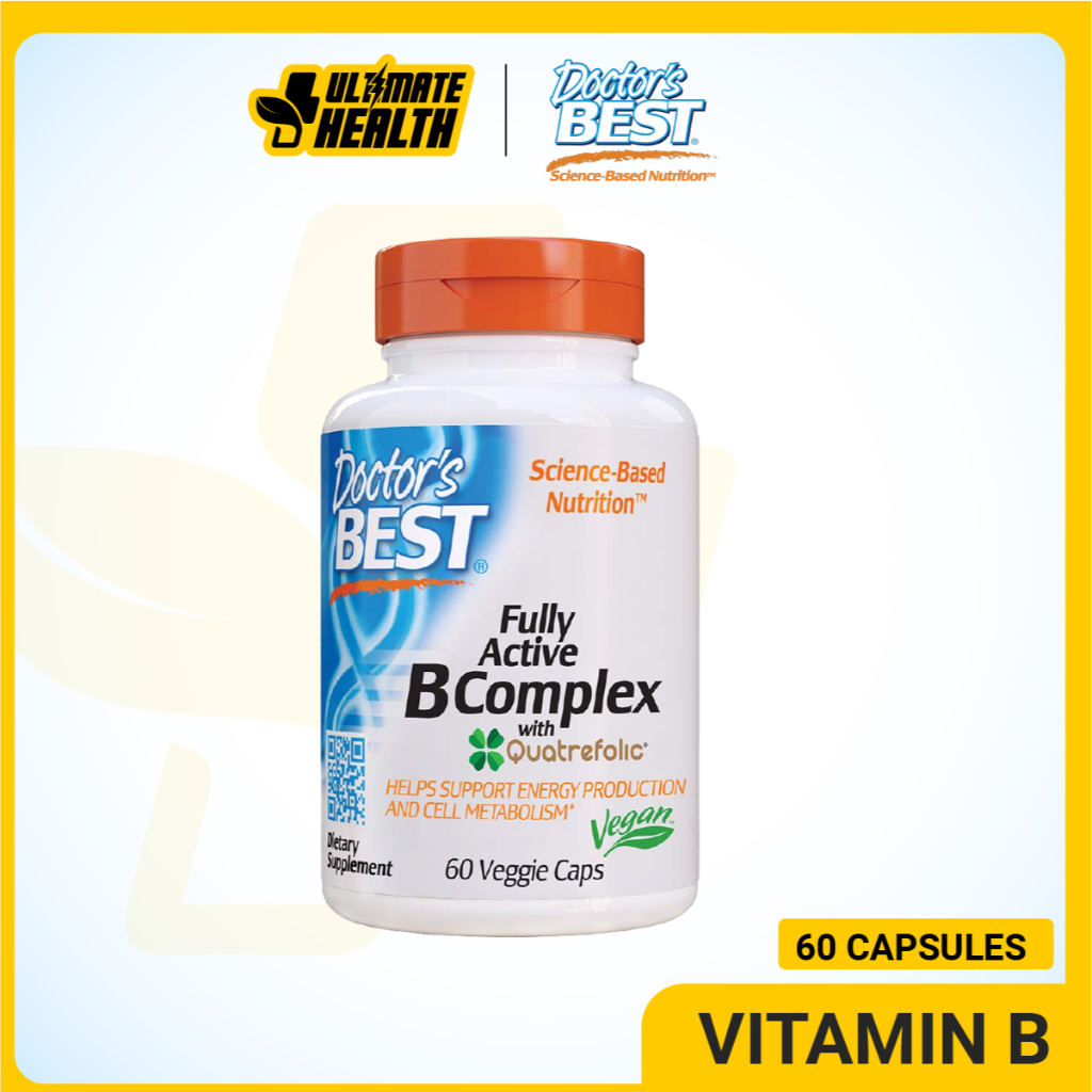Doctor's Best, Fully Active B Complex With Quatrefolic, Multivitamin ...