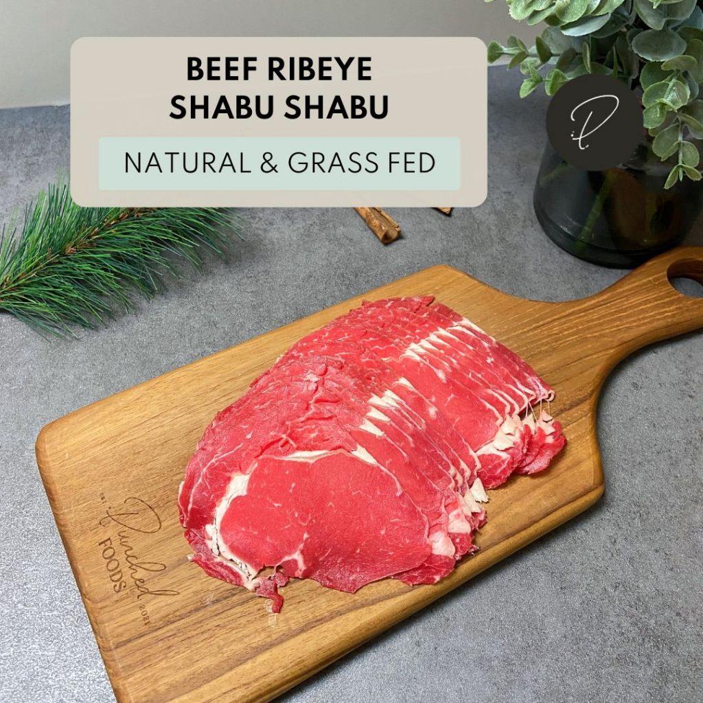 Punched Foods Beef Ribeye Shabu Shabu 300G (Halal) | Shopee Singapore