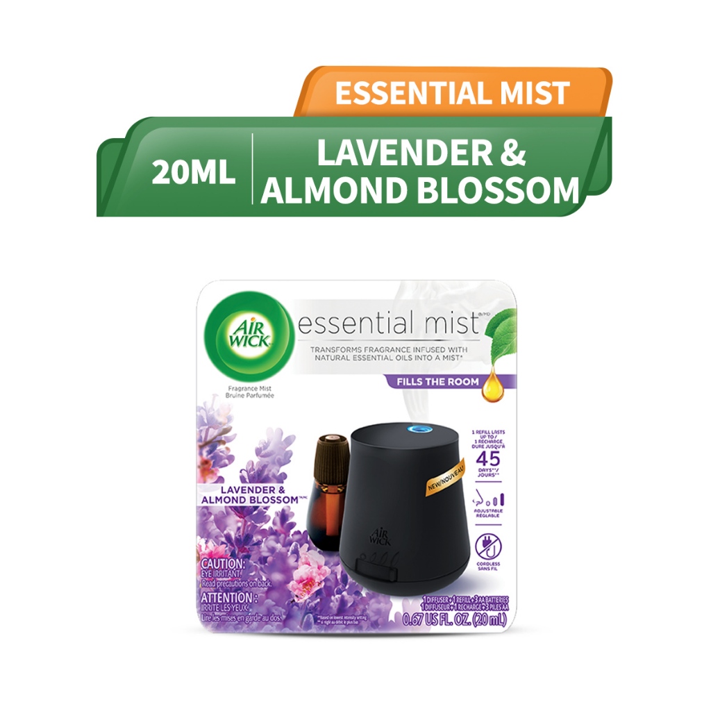 Air Wick Lavender and Almond Blossom Essential Mist Fragrance Diffuser ...