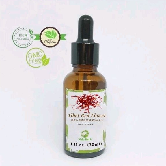 Tibet red flower essential oil 30ml, 100% pure, glass dropper type,GC ...