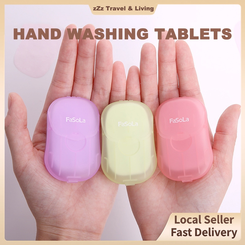 Disposable Soap Paper Hand Washing Tablets Travel Portable Hand Washing ...