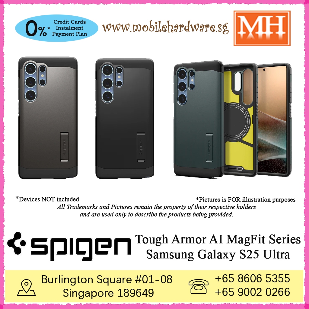 [Authentic] Spigen Tough Armor (AI) MagFit Series Case For Samsung Galaxy S25 Ultra MH | Shopee ...