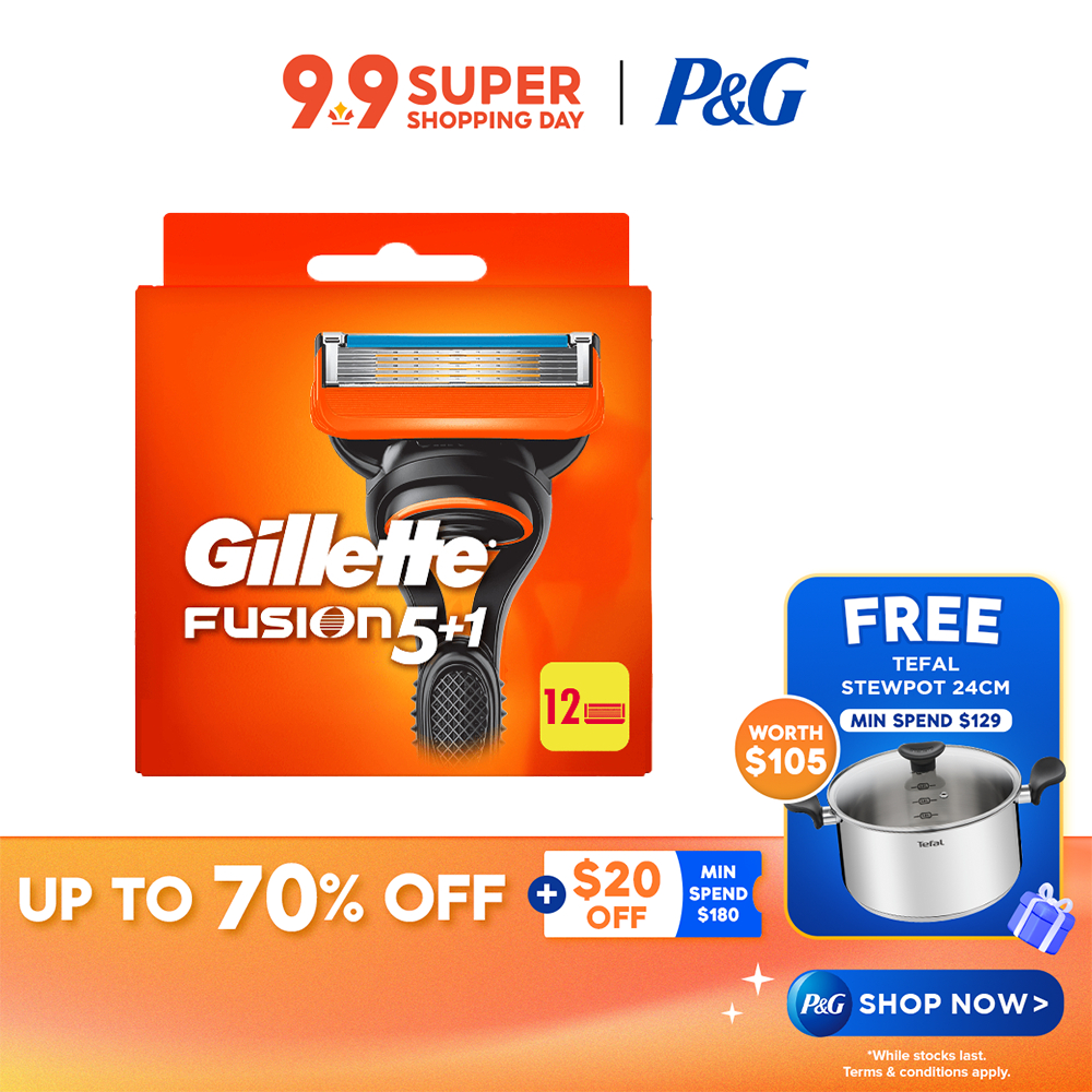 Gillette Fusion 12 Razor Blade Refills / Cartridges | Shopee Singapore
