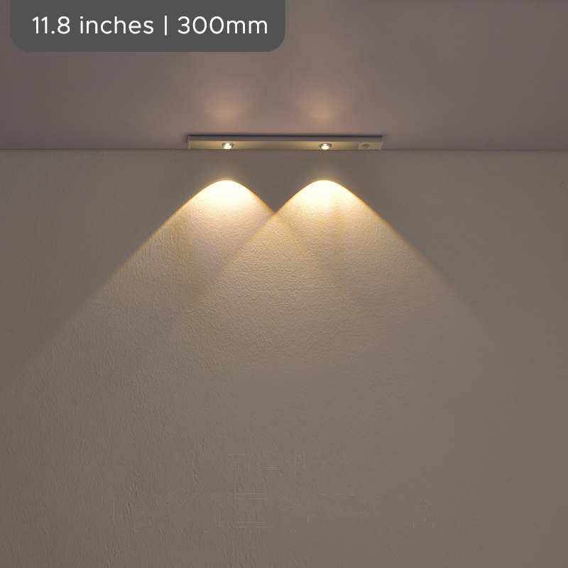 Wireless Metal Casing Motion Sensor Cabinet Light Ultra Slim 3 Color ...