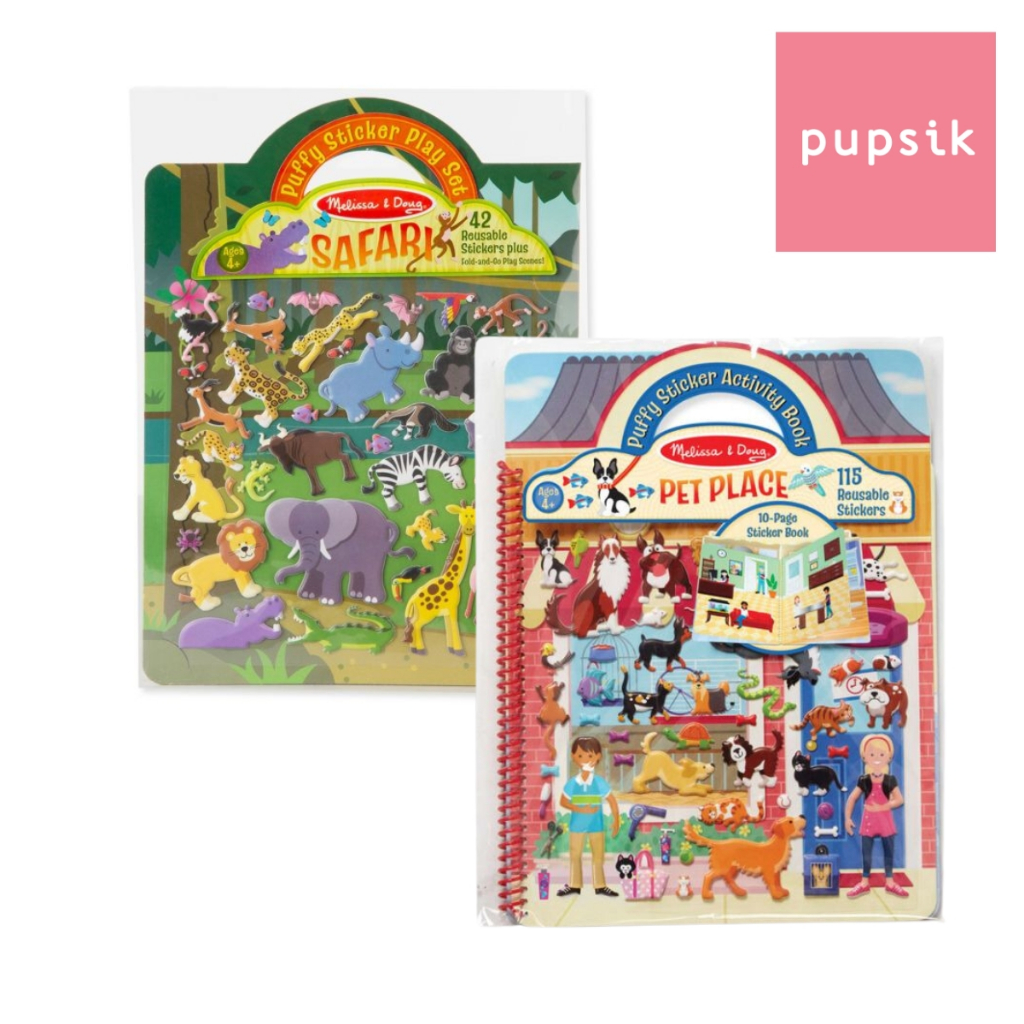 Melissa & Doug Puffy Stickers Play Set / Activity Book (8 Designs ...
