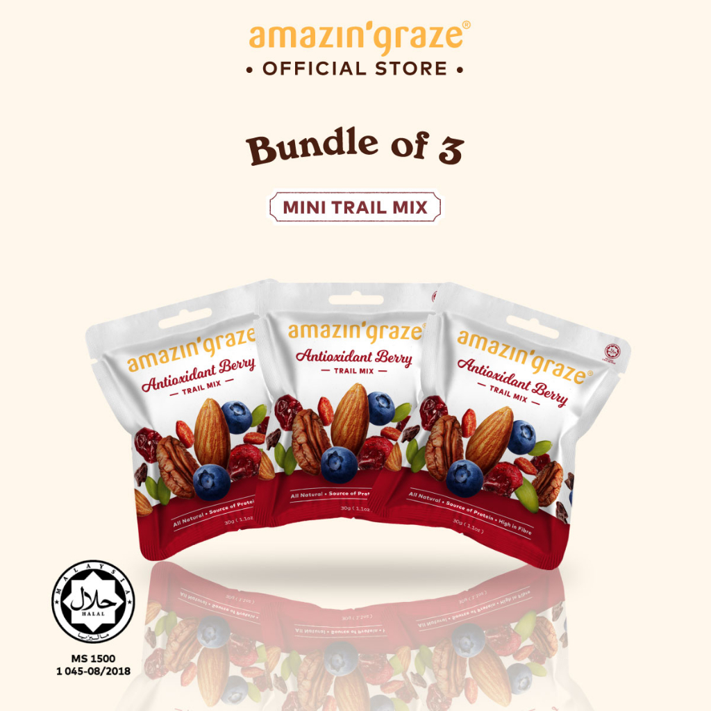 [Bundle of 3] Amazin' Mini Trail Mix (3x30g) | Shopee Singapore