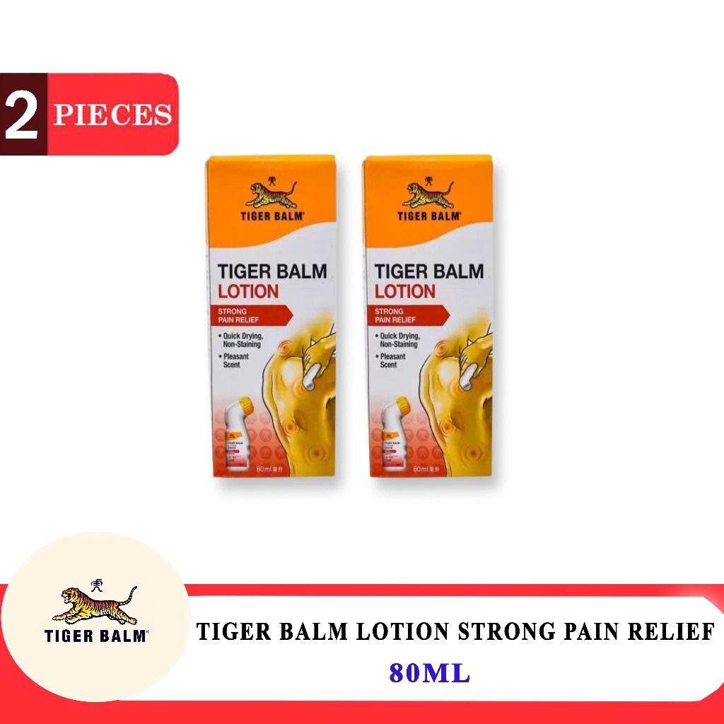 2X TIGER BALM Lotion Strong Pain Relief Balm 80ml | Shopee Singapore