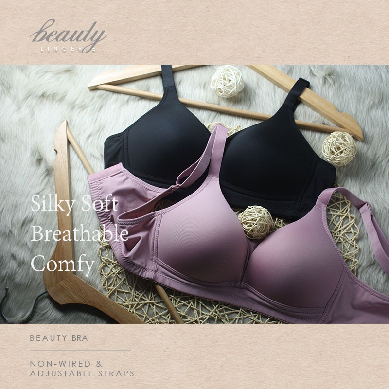 Beauty Lingerie - (Model: Q4491) T-shirt Bra Non-wired/ Adjustable ...