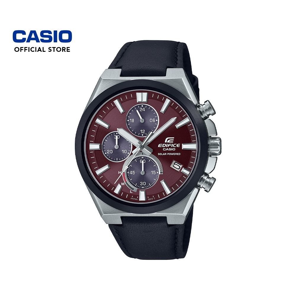 CASIO EDIFICE SLIM Solar Powered Chronograph EQS-950BL Men's Analog ...