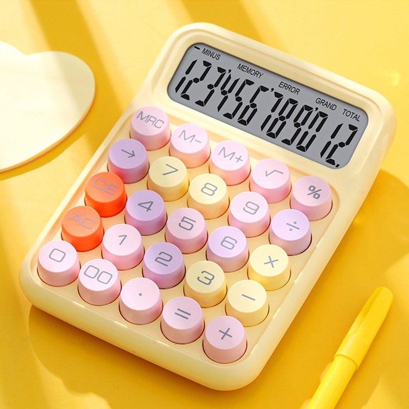 【SG local】Korean Dopamine Color Calculator 12 Digits Mechanical ...