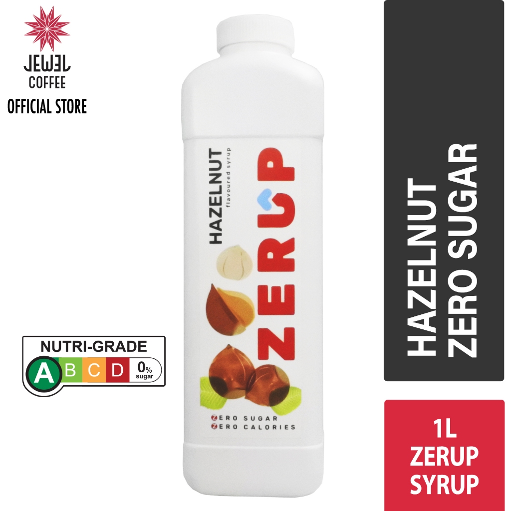 Zerup Zero Sugar Hazelnut Syrup 1L (Sweetener Syrup) | Shopee Singapore