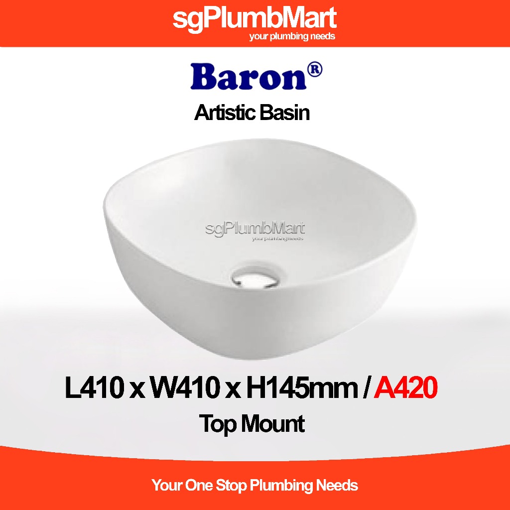 Baron Ceramic Basin Wall Hung/Top Mount Artistic Basin Multi Design ...