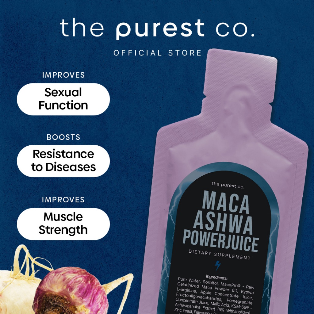 Purest Co Maca Ashwa Powerjuice (Energy, Stamina & Libido) | Shopee ...