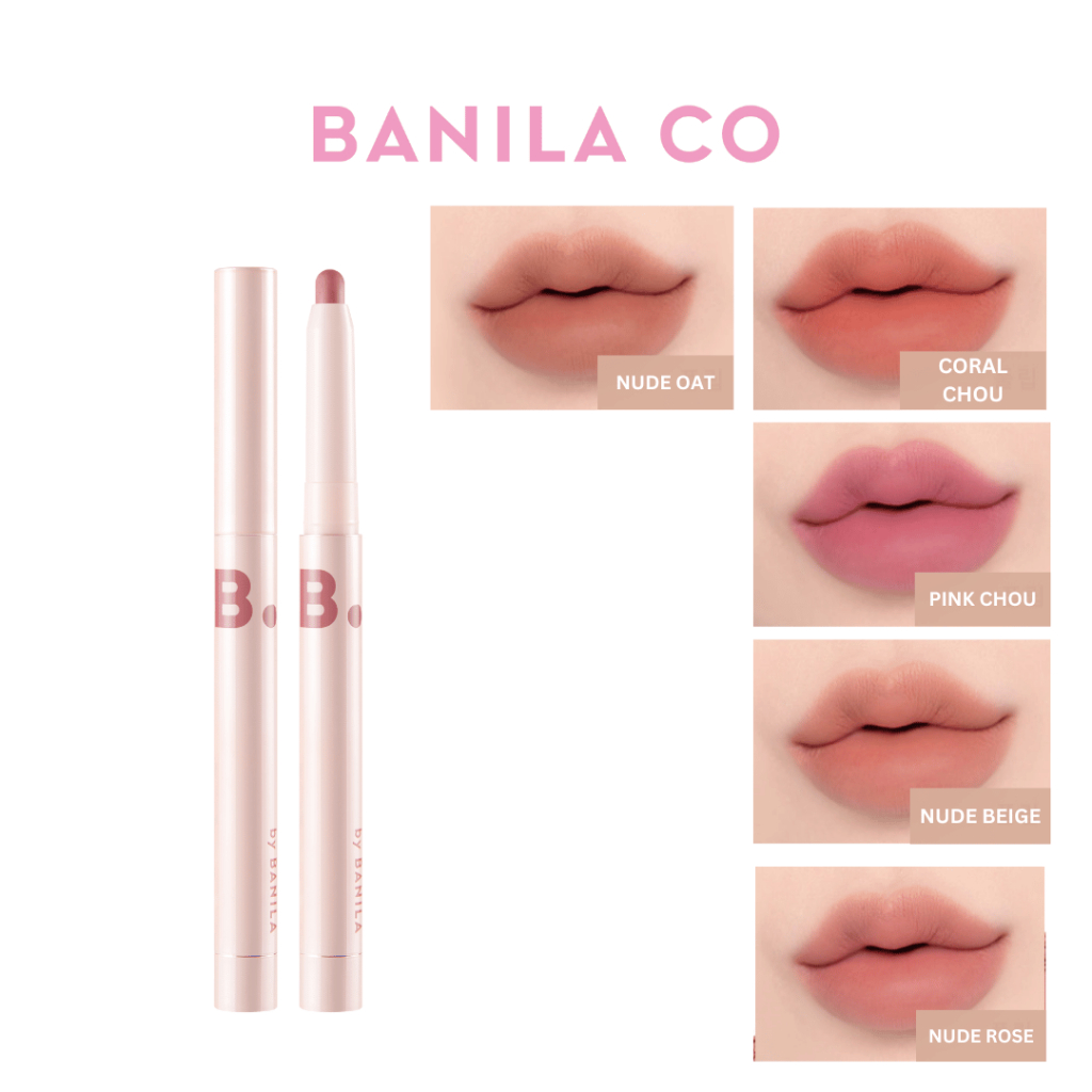 B.By BANILA Smudging Lip Pencil (Lip liner, Matte Lip stick) | Shopee ...