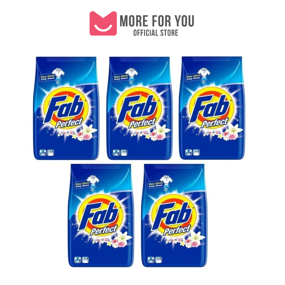 💕MORE FOR YOU💕Fab Laundry Powder Detergent 1.9kg x 5 packs | Shopee ...
