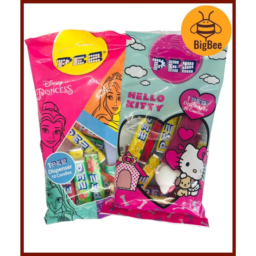 PEZ - 85g/pkt (1PEZ Dispenser + 10 Candies) Disney Princess / Hello ...