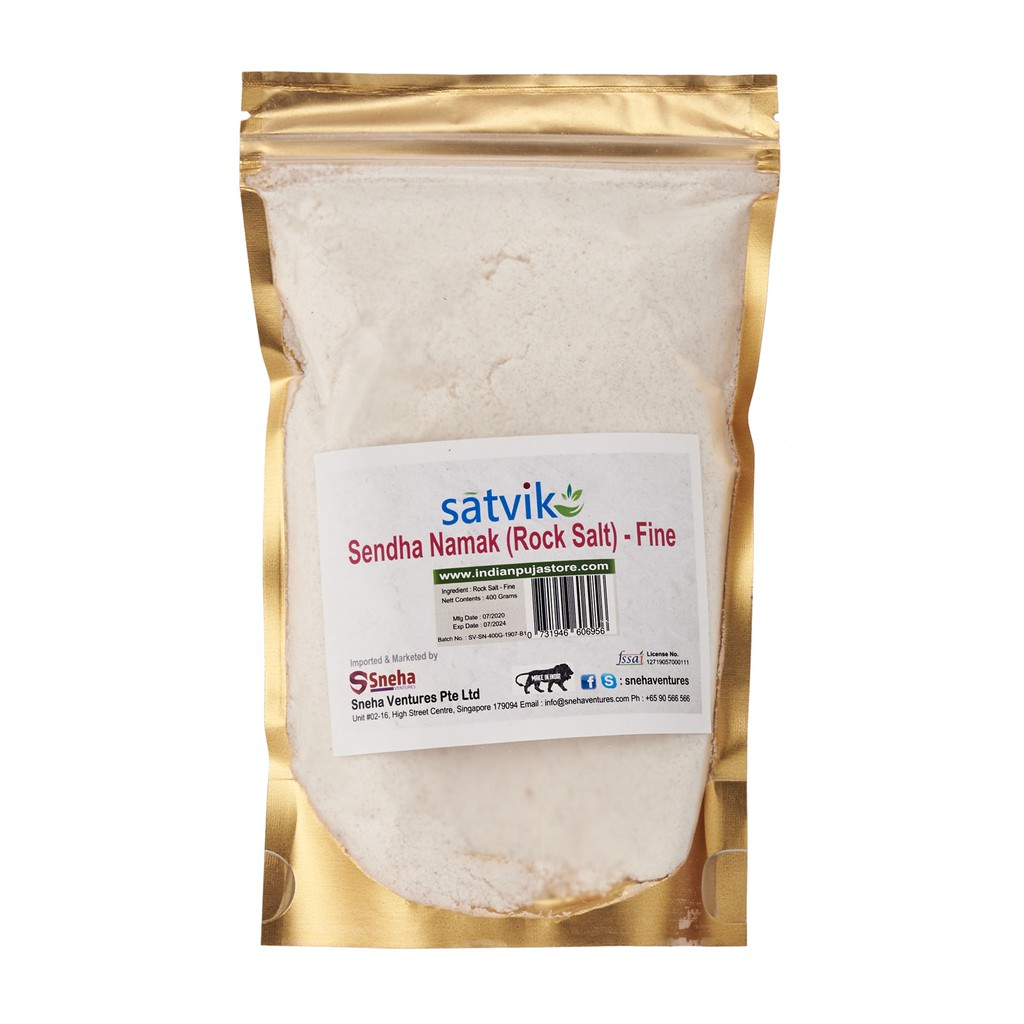 Satvik Sendha Fine Grain Namak (Fine Rock Salt) used for cooking and ...