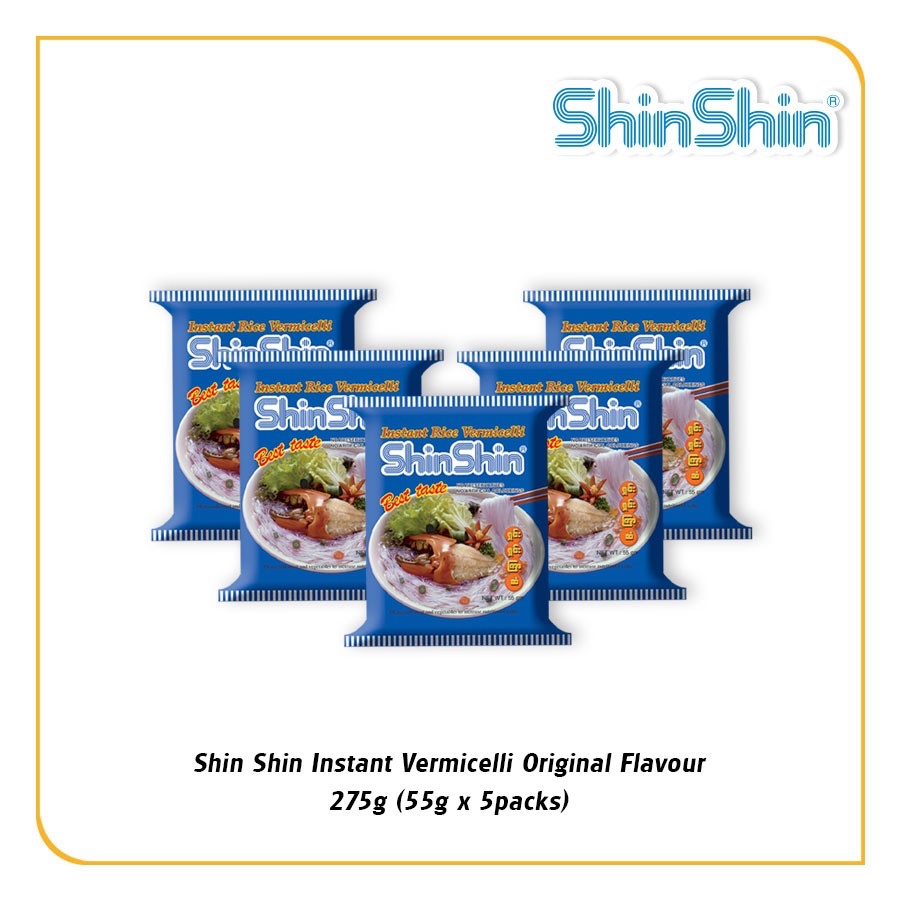 Shin Shin Instant Rice Vermicelli Orignal Flavour 275g (55g x 5packs) | Shopee Singapore