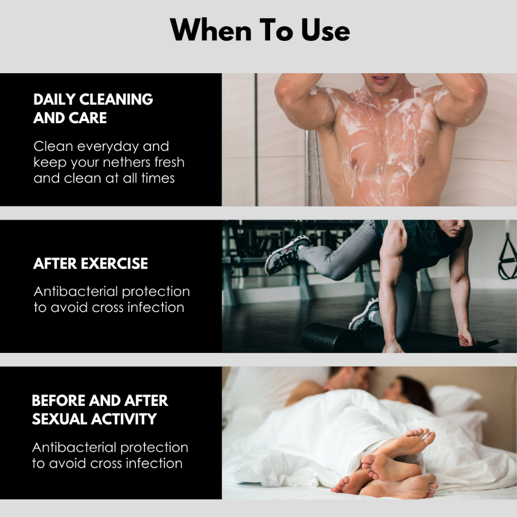 Nethers Down Under Wash | Men Antibacterial Cleansing Intimate Wash ...