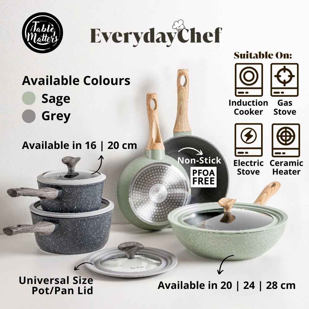 [Table Matters] Everyday Chef Non-Stick Cookware Collection (PFOA Free ...