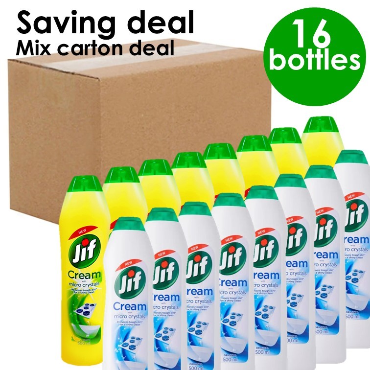 Jif cream cream cleaner original lemon stain remover with micro crystal ...