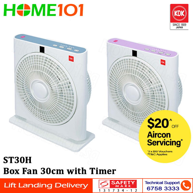KDK Box Fan 30cm w/Timer ST30H | Shopee Singapore