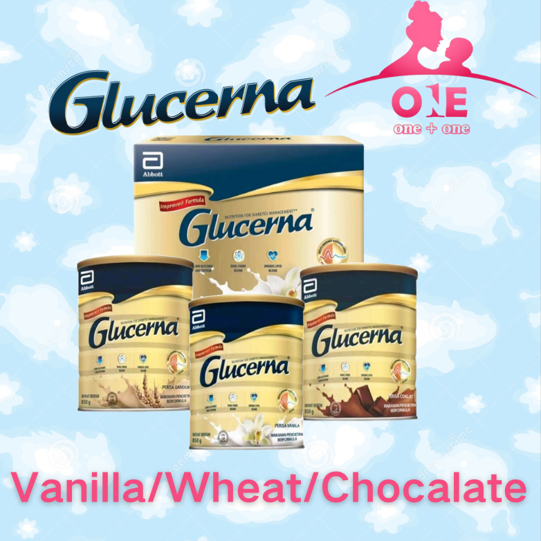 Glucerna ~ Vanilla/Wheat/Chocolate 800g (Tin) & 2.22Kg Refill Pack ...