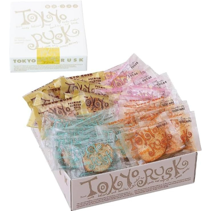 Tokyo Rusk Assortment, 4 types, 32 pieces, Tokyo souvenir Taikoban ...