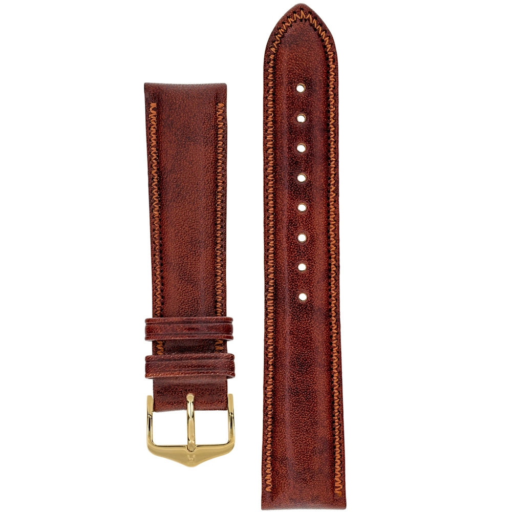 Hirsch ASCOT English Leather Watch Strap (Gold Buckle) | Shopee Singapore