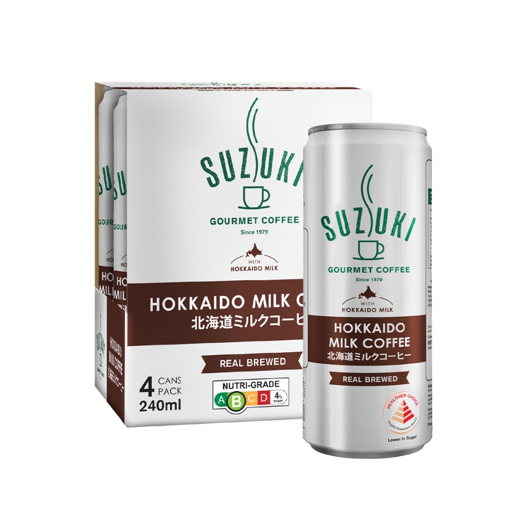 Suzuki Hokkaido Milk Coffee - 4cans x 240ml | HALAL | Shopee Singapore