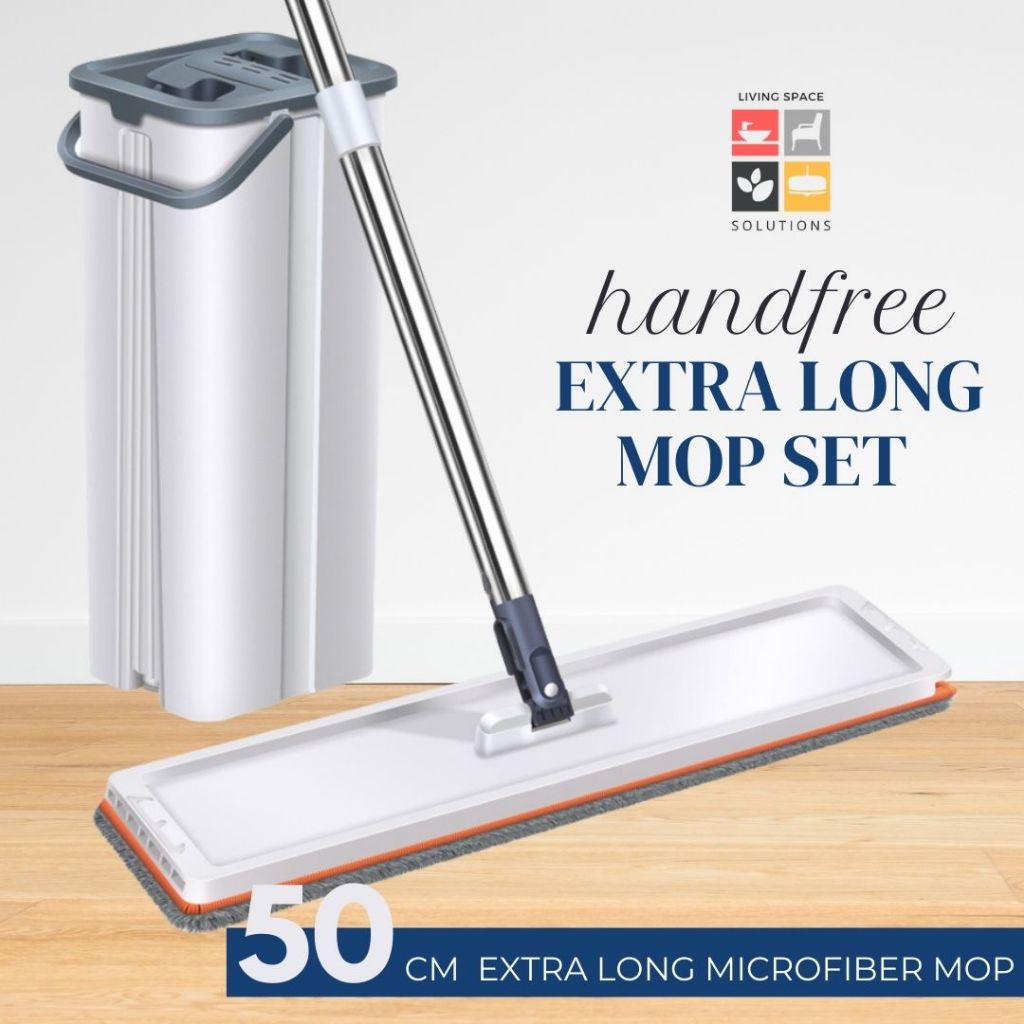 All New 50cm Mop with Premium Micro Fiber Cleaning Cloth Use Wet and ...
