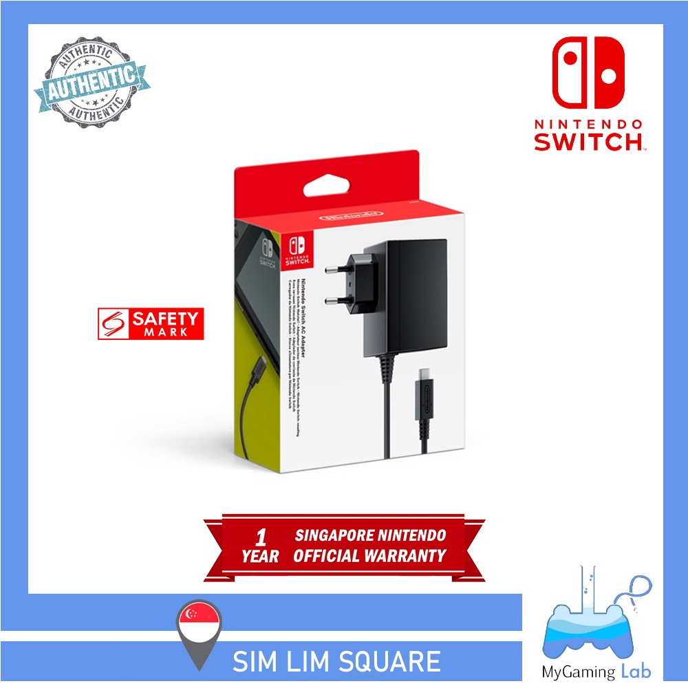 [SG Authentic] Nintendo Switch AC Adapter (2-Pin Plug) with Safety Mark ...