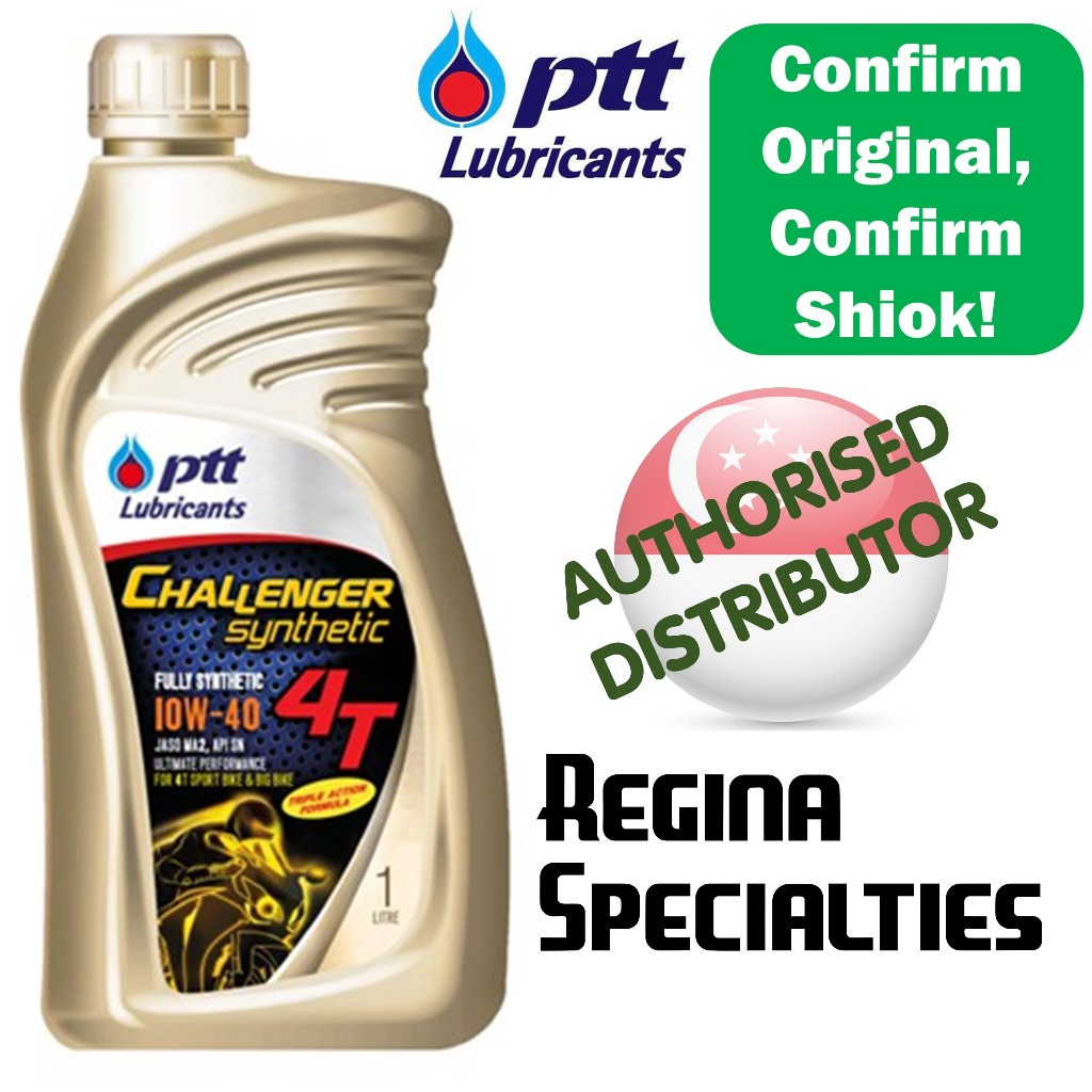 PTT Challenger Fully Synthetic 4T 10W-40 1000ml | Shopee Singapore