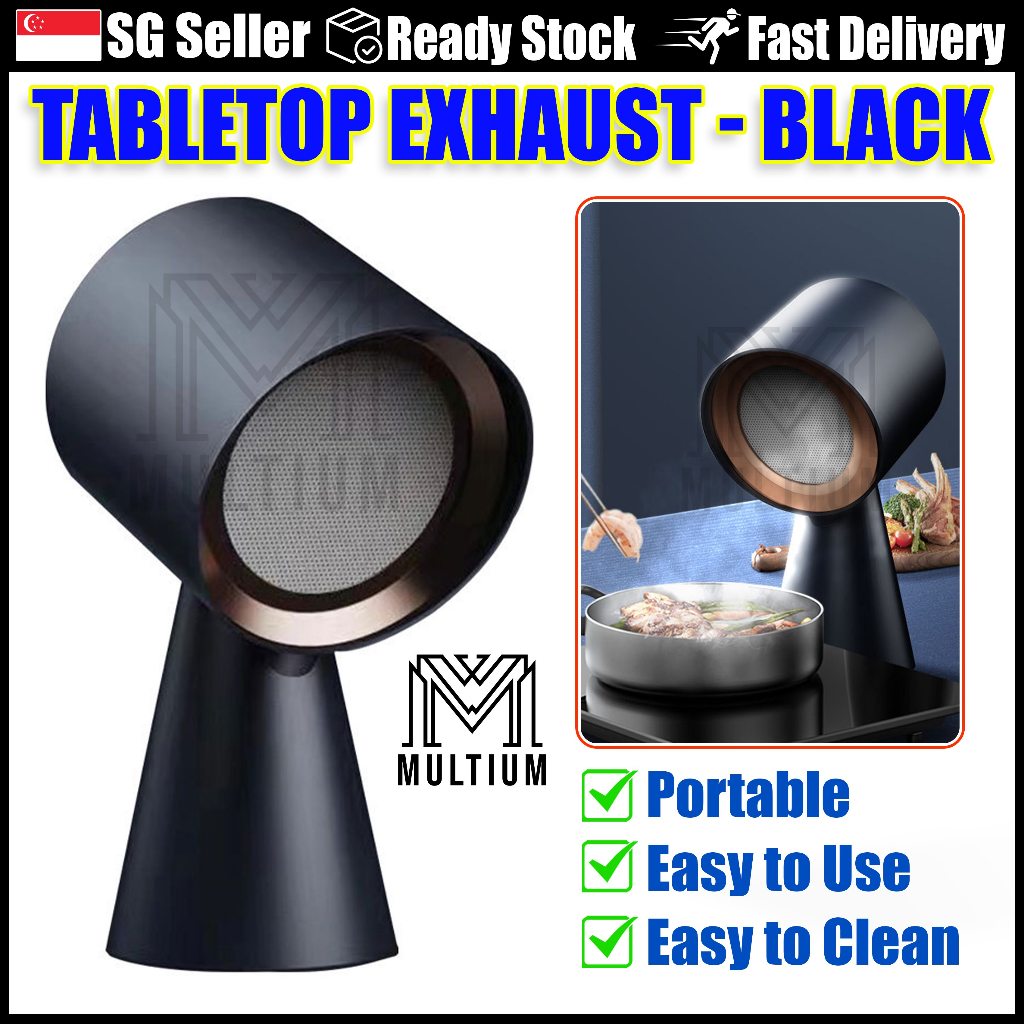 Range Hood Portable Desktop, Exhaust Smoke Suction Cooker Hood with 2 ...