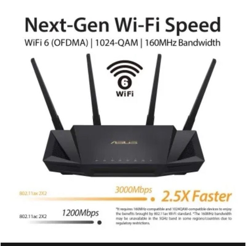 [SG SELLER 🇸🇬] Asus AX3000 RT-AX3000P Wifi 6 Router Next Gen Smart Dual ...