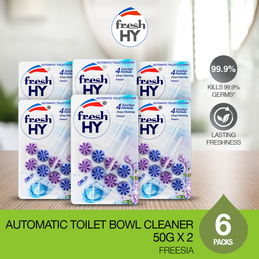Fresh HY Automatic Toilet Cleaner 50g x 12 (6 sets) | Shopee Singapore