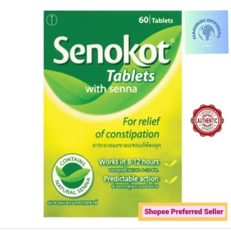 Senokot Tablets with Senna, 60 tablets | Shopee Singapore