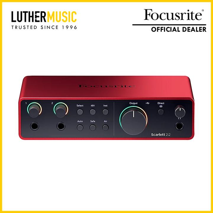 [OFFICIAL DEALER] Focusrite Scarlett 2i2 (4th Generation) 2x2 USB Audio ...