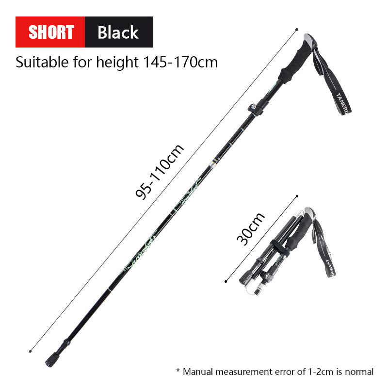 【SG Stock】Collapsible Tri-fold Trekking Hiking Poles Light-weight ...