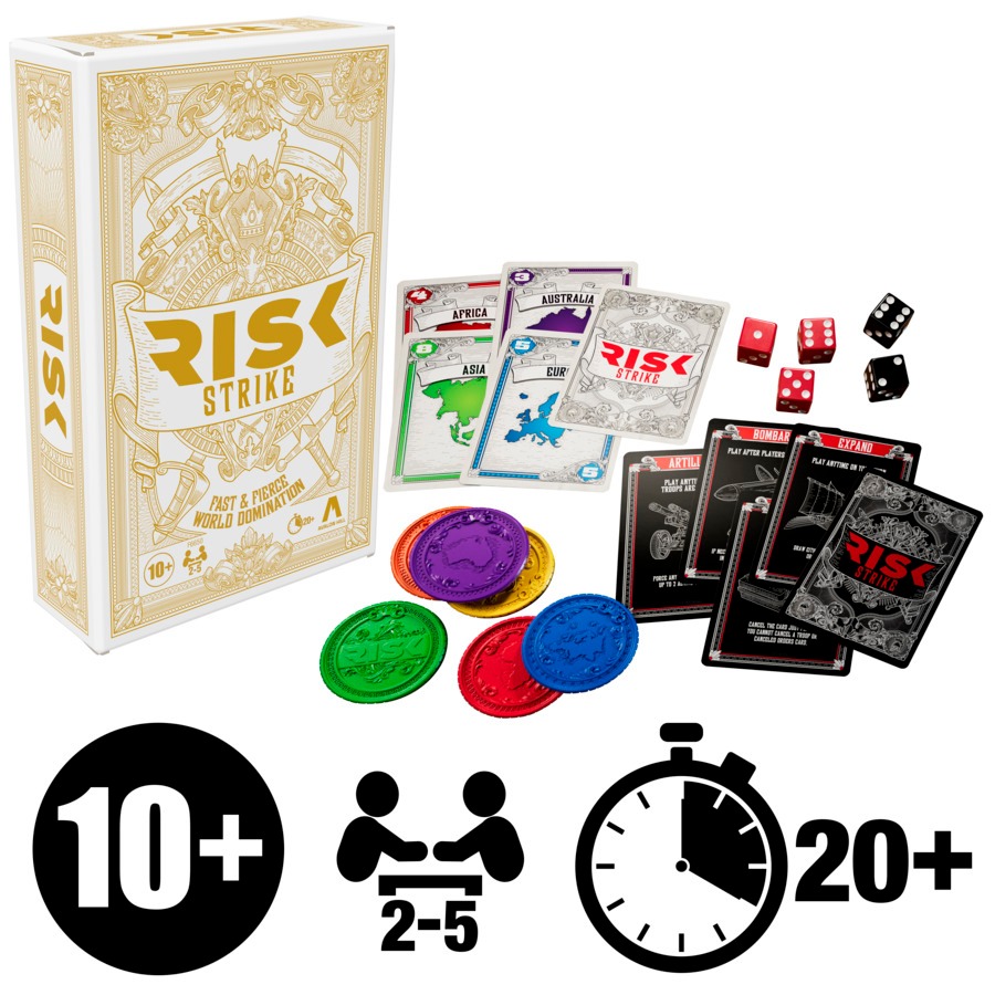 Risk Strike Cards and Dice Game for Adults, Teens, and Kids Ages 10 ...