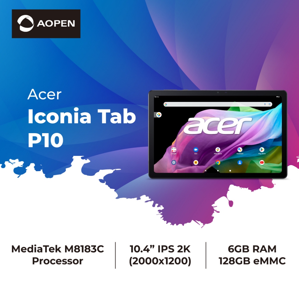 Acer Iconia Tab | NT.LG1SG.001 10.4” 2K (2000 x 1200) Android 12 Tablet ...