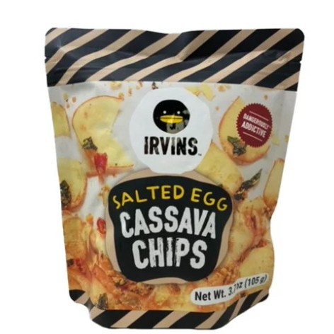 Irvins Salted Egg Cassava Chips (105G)/Egg Fish Skin (105G)/Egg Fish ...