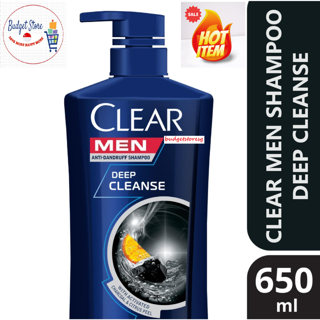 Clear Men Anti-Dandruff Shampoo Deep Cleanse - 650 mL | Shopee Singapore